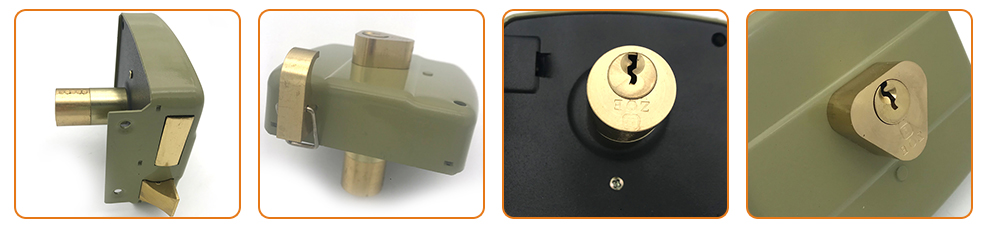 Mexico zinc alloy security cylinder deadbolt night door latch rim lock